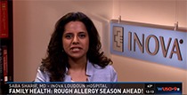 Inova's Dr. Saba Sharif Discusses the Upcoming Allergy Season with WUSA ...